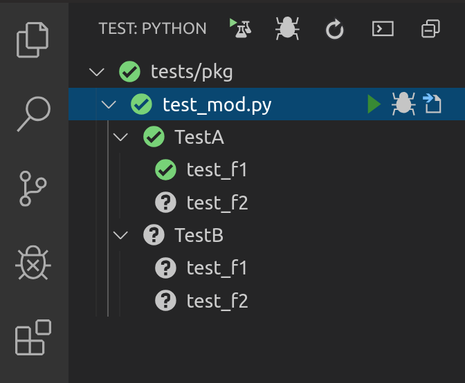 When a test case name is prefix of another the wrong tests are run ...
