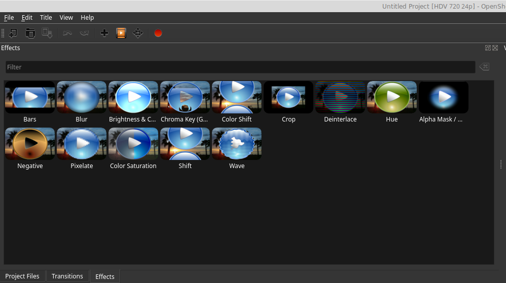 Missed effects · Issue #2387 · OpenShot/openshot-qt · GitHub