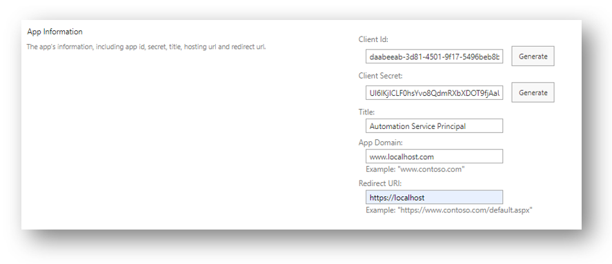 SharePoint Online App Principal Setup Instructions · GitHub