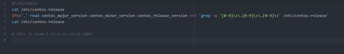 shellscript highlighting broken after