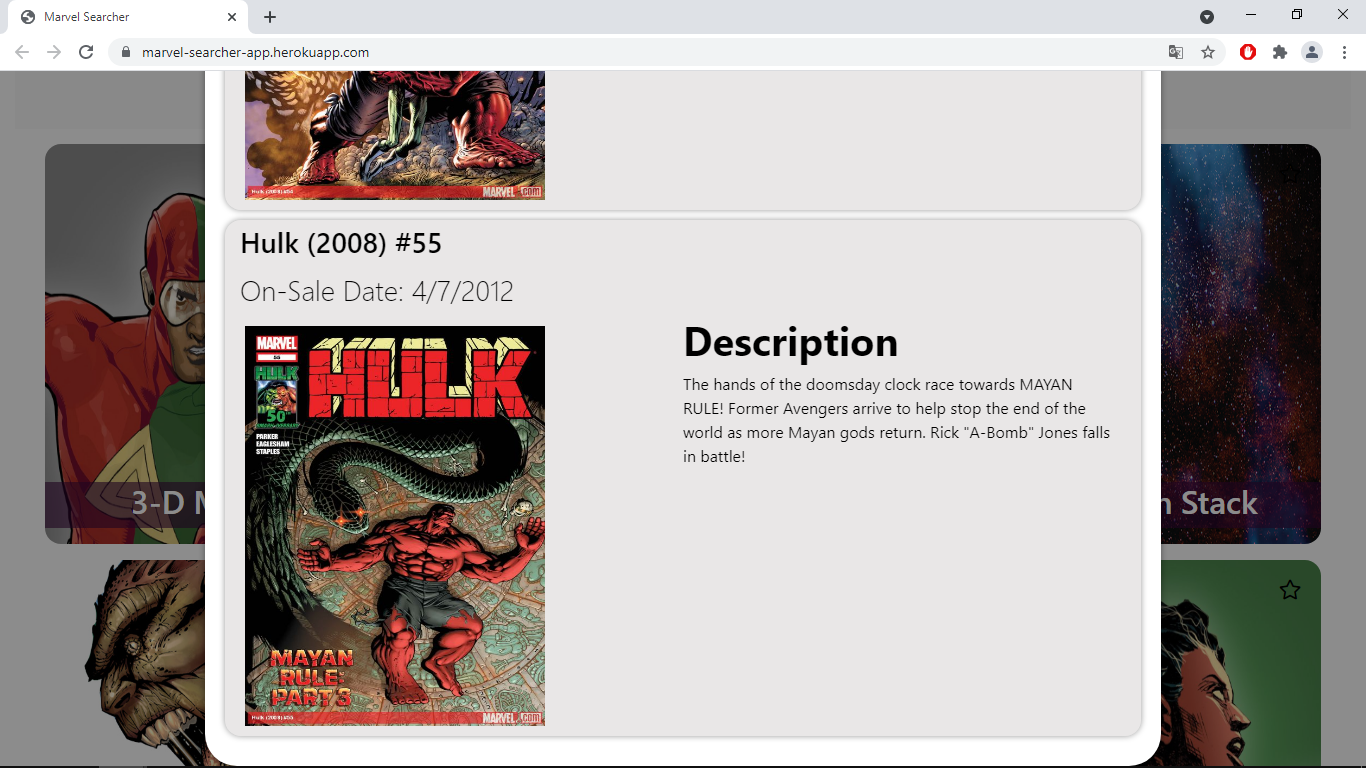 GitHub - micaelavera/marvel-react-challenge: Aplicación web utilizando ...