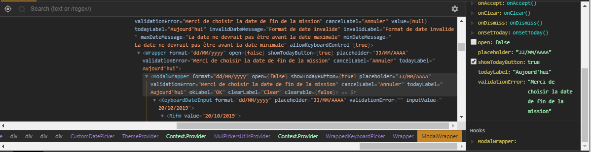[KeyboardDatePicker] After the update to 3.1.2, we can't display ...