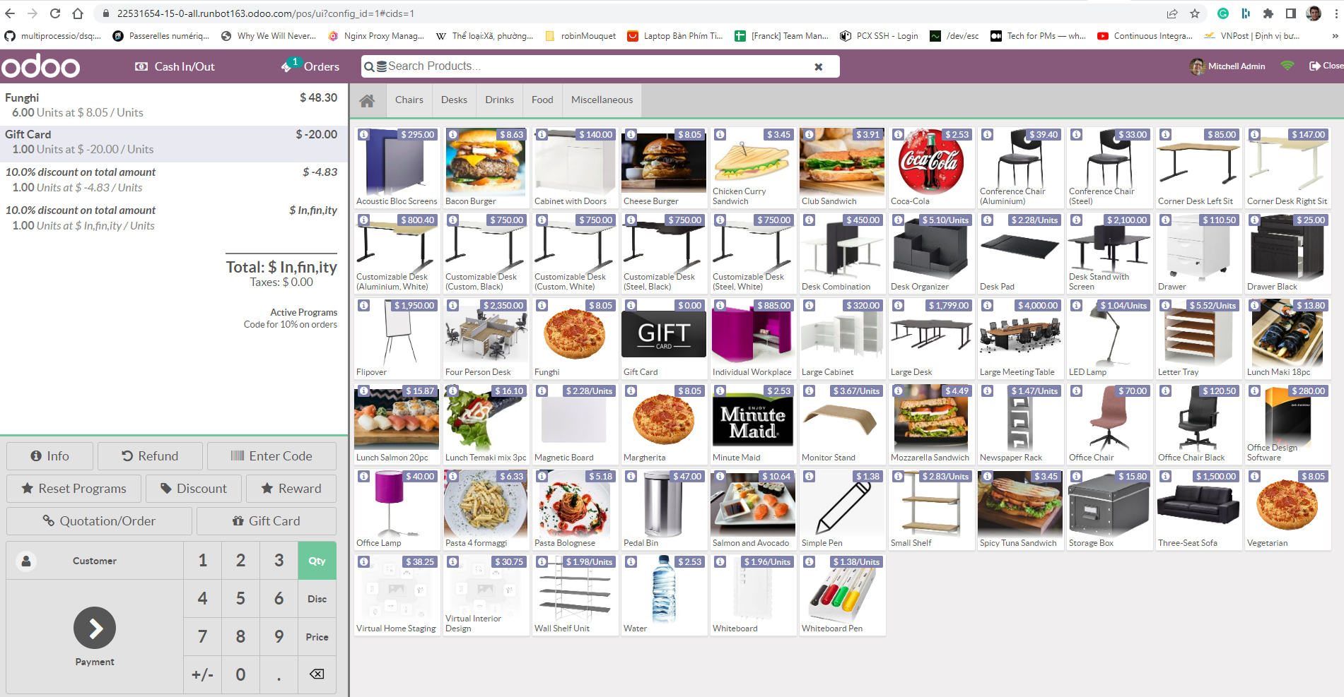 POS gift card + coupon program - Infity disount line · Issue #109385 · odoo/odoo · GitHub