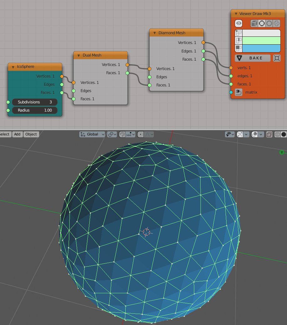 Diamond Mesh — Sverchok 1, 2, 0 documentation