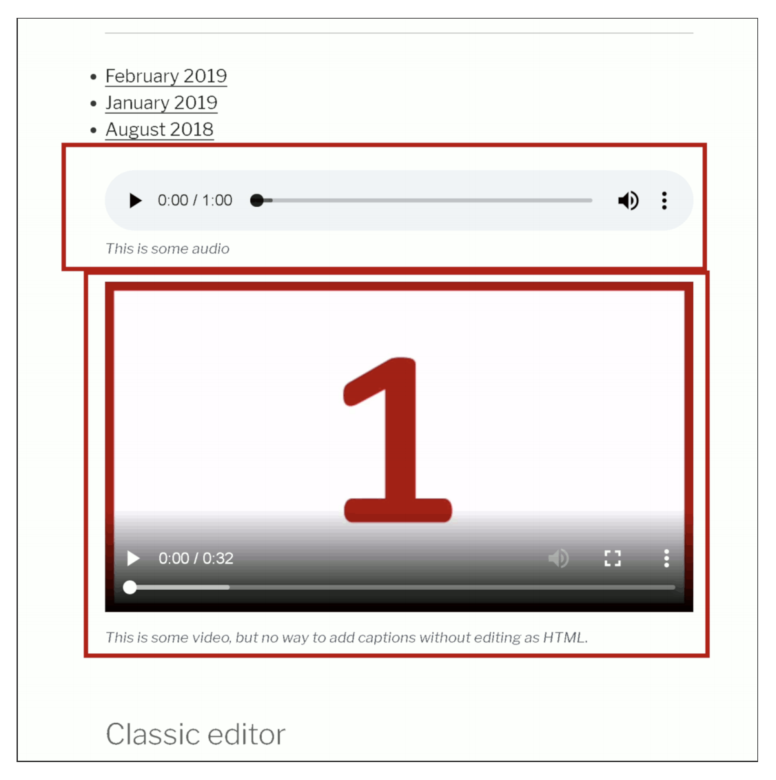 Media Players Receive Focus But Show No Visible Focus State · Issue 15312 · Wordpressgutenberg 