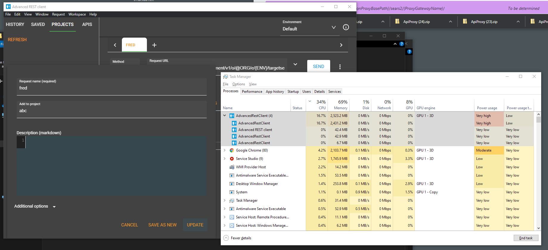 New installation, Saving with a Add to project project freezes application · Issue #240 ...