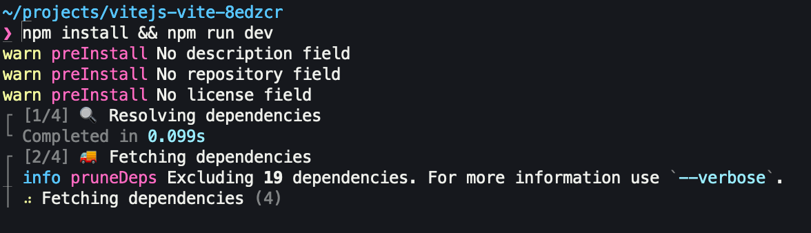 Deps issue + container inconsistency · Issue #987 · stackblitz/webcontainer-core · GitHub