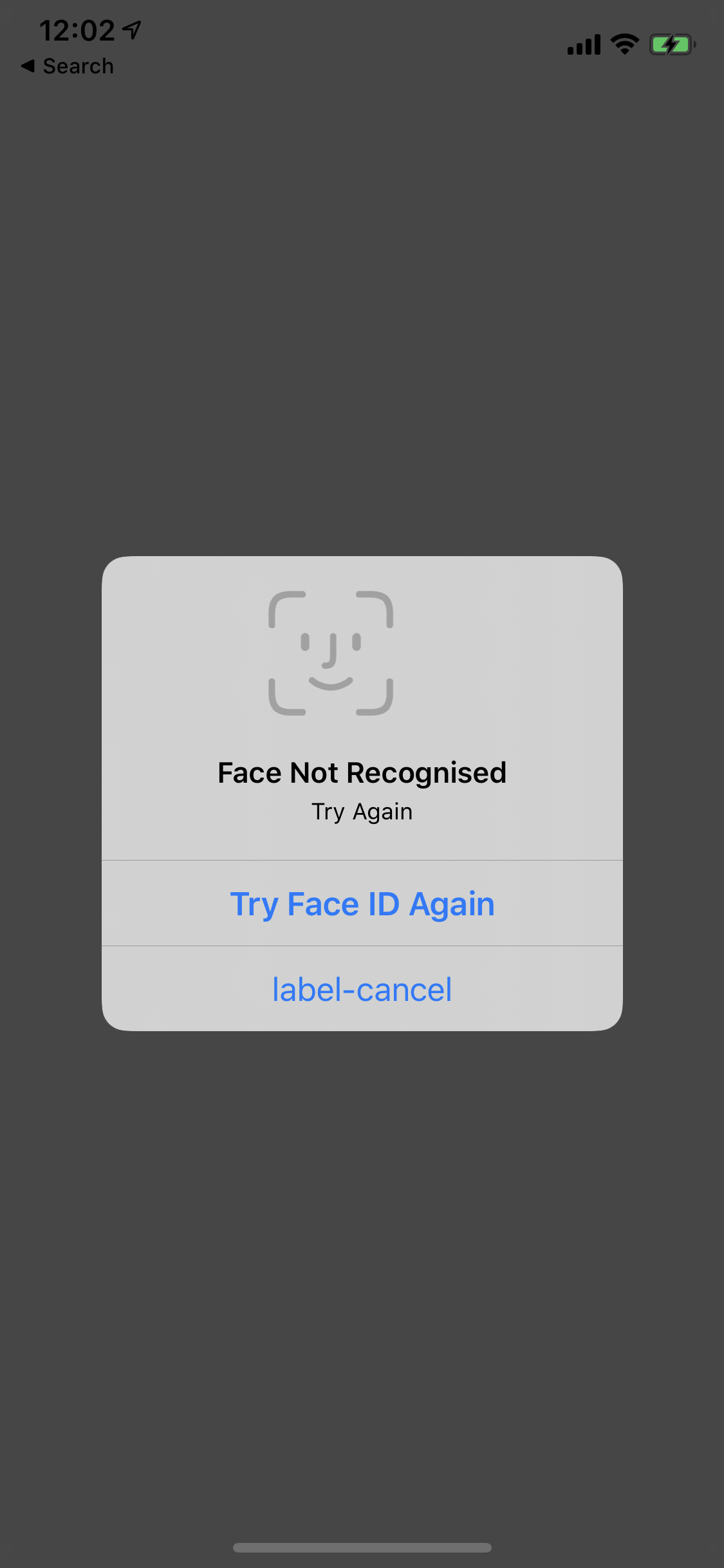 [expo-local-authentication] iOS Touch/FaceID is shown on grey background. · Issue #9789 · expo ...