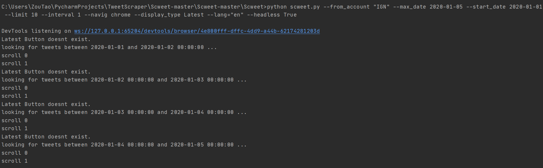 Thanks for you work! · Issue #8 · Altimis/Scweet · GitHub