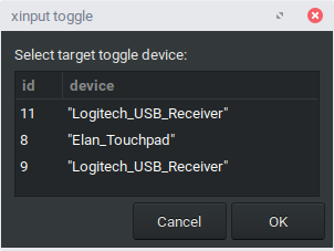 GitHub - amazingproducer/xinput-toggle: Scripts to effectively enable or disable an xinput ...