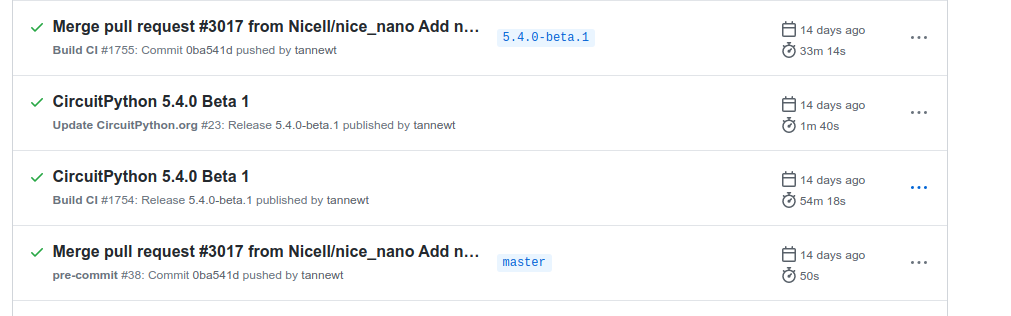 Publishing a release runs the same set of actions twice · Issue #2674 · adafruit/circuitpython ...