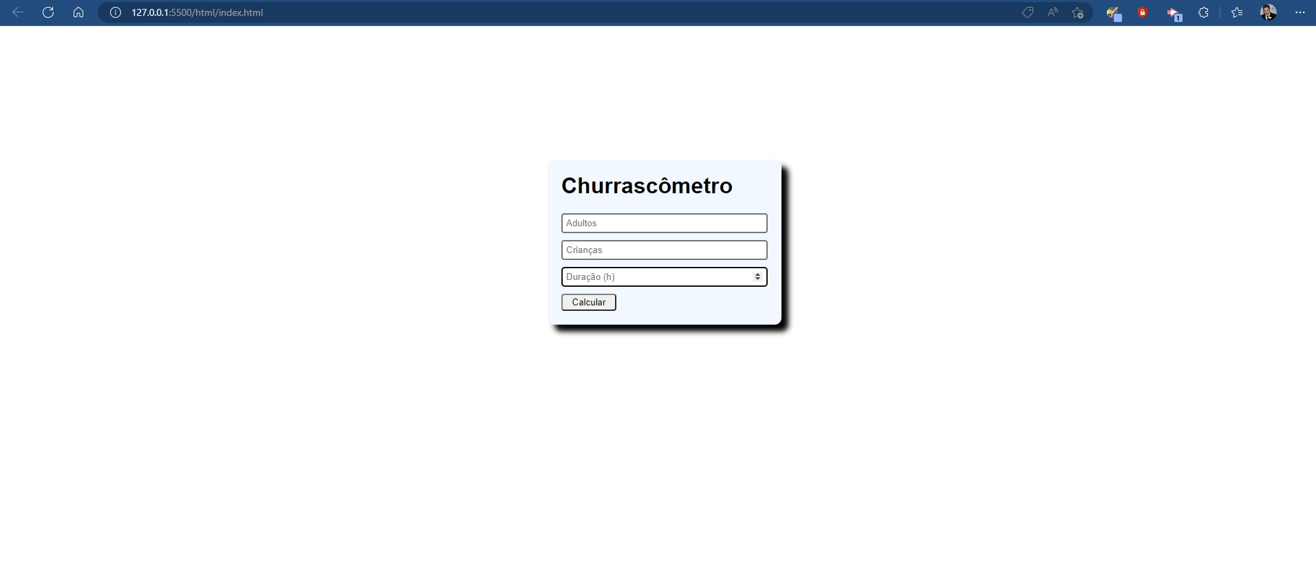 GitHub - Sidnei2018/Churrascometro