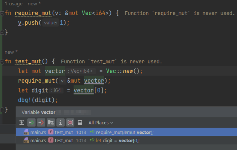 [Feature Request / Question] Treat access by `&mut` in methods or functions as write access in ...