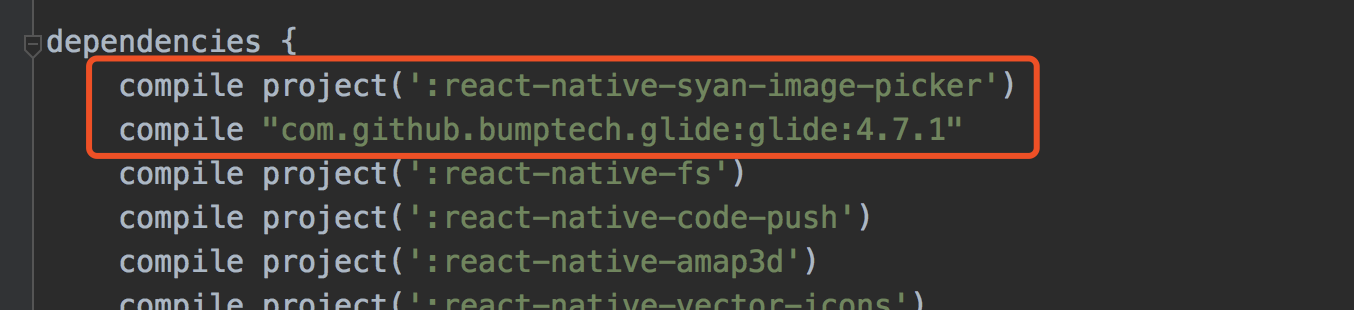 Android dependency 'com.github.bumptech.glide:glide' has different version for the compile (4.5. ...