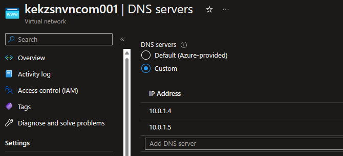 [Bug Report]: Virtual Network Module DNS Severs parameter not working ...