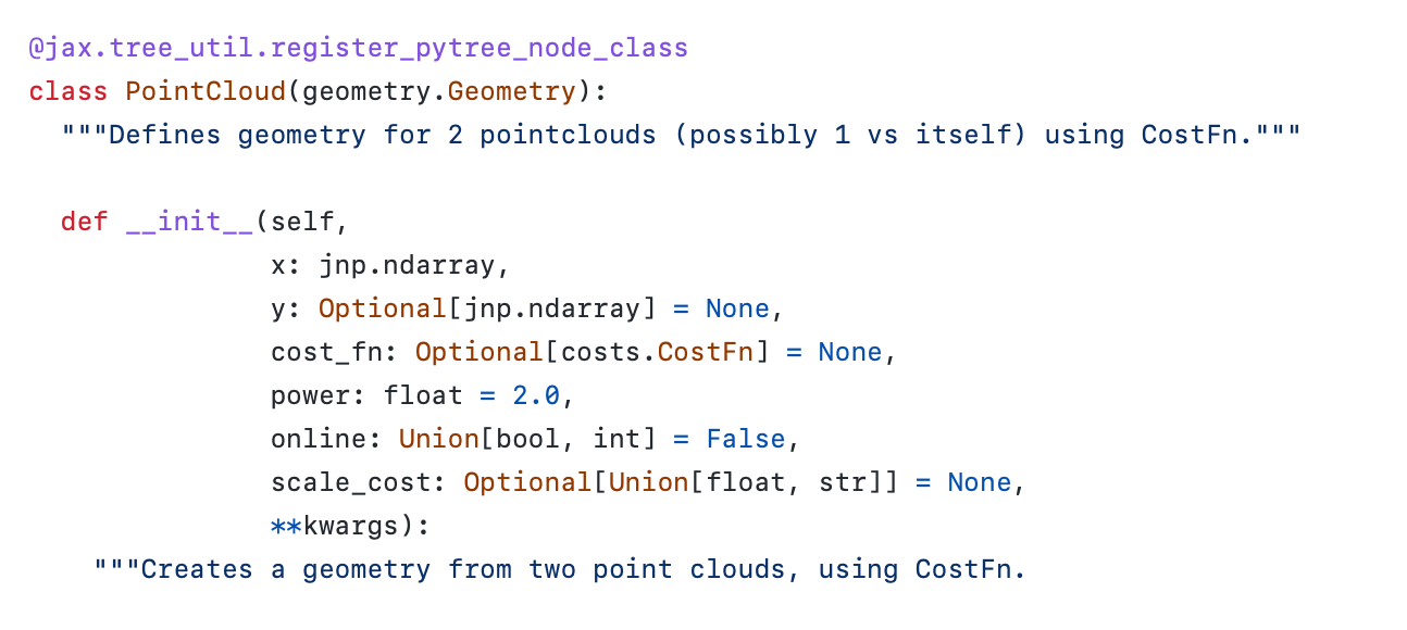 Sinkhorn barycenter with custom cost function · Issue #60 · ott-jax/ott · GitHub