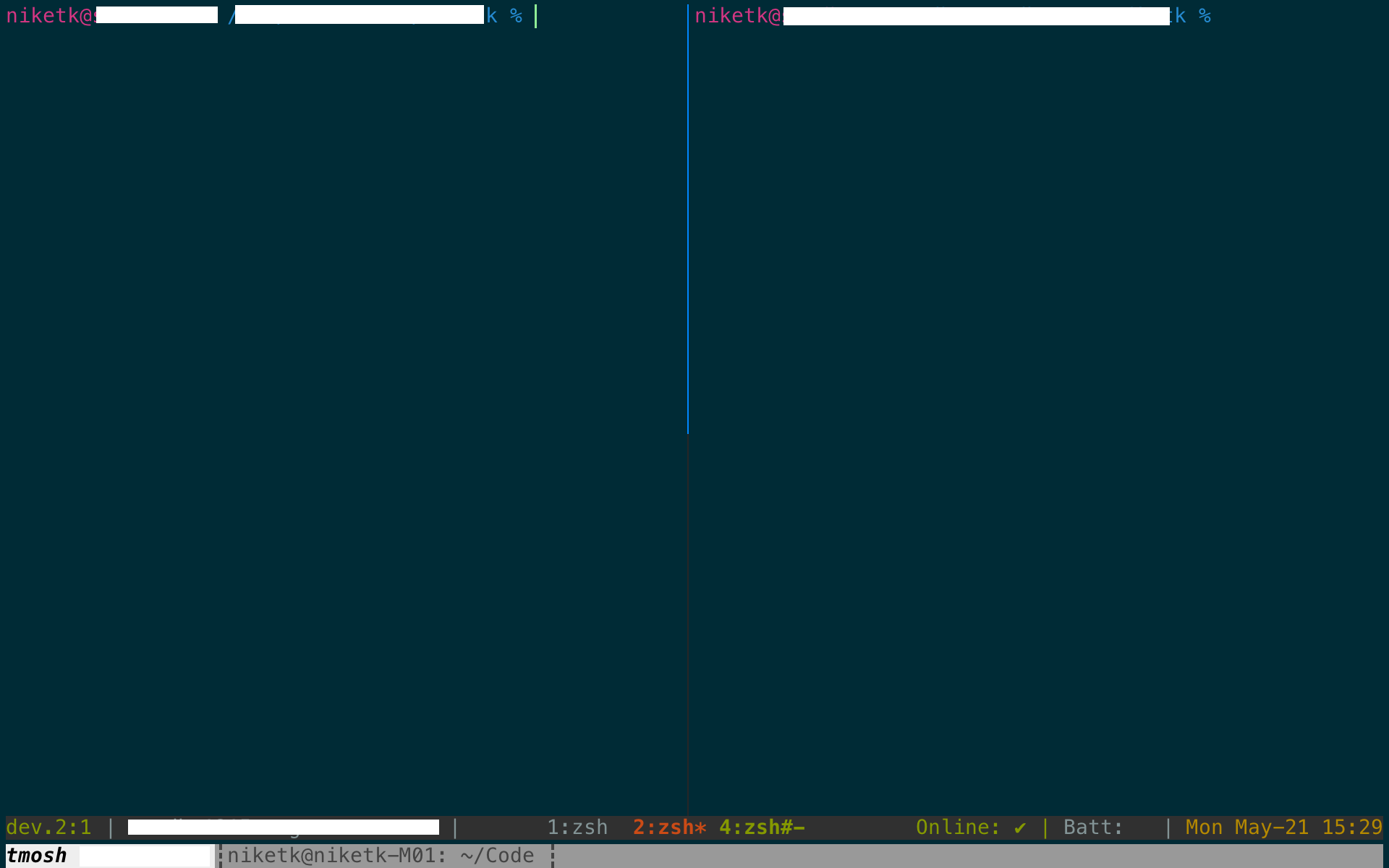 tmux status is not displayed correctly. · Issue #561 · kovidgoyal/kitty · GitHub