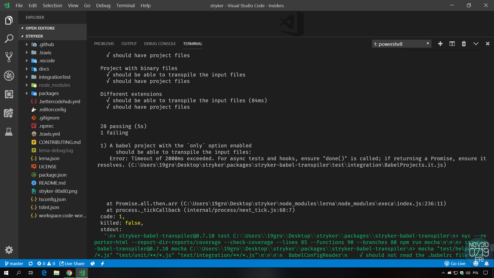 Configure mocha timeout in package.json · Issue #1157 · stryker-mutator/stryker-js · GitHub