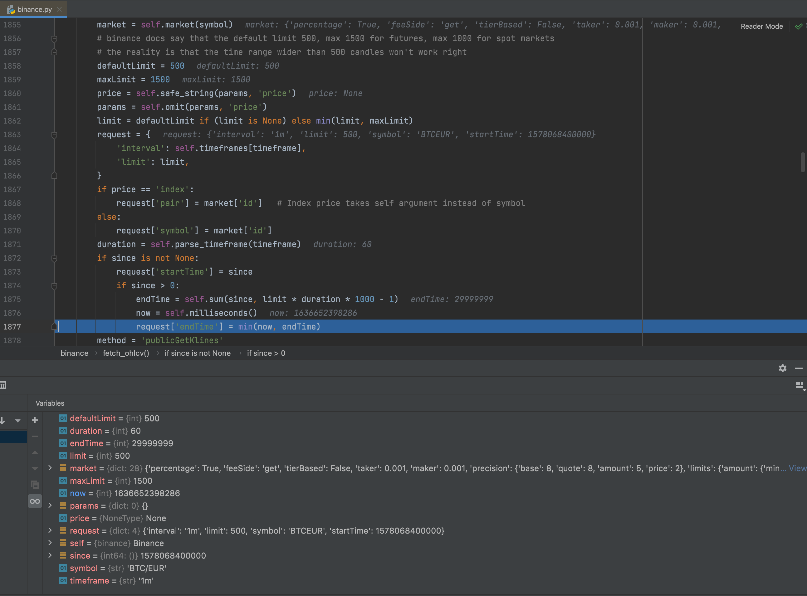 Invalid Endtime Fetching Ohlcv From Binance · Issue 10559 · Ccxtccxt · Github 