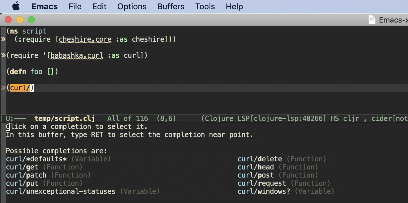 LSP support for babashka scripts · Issue #733 · babashka/babashka · GitHub