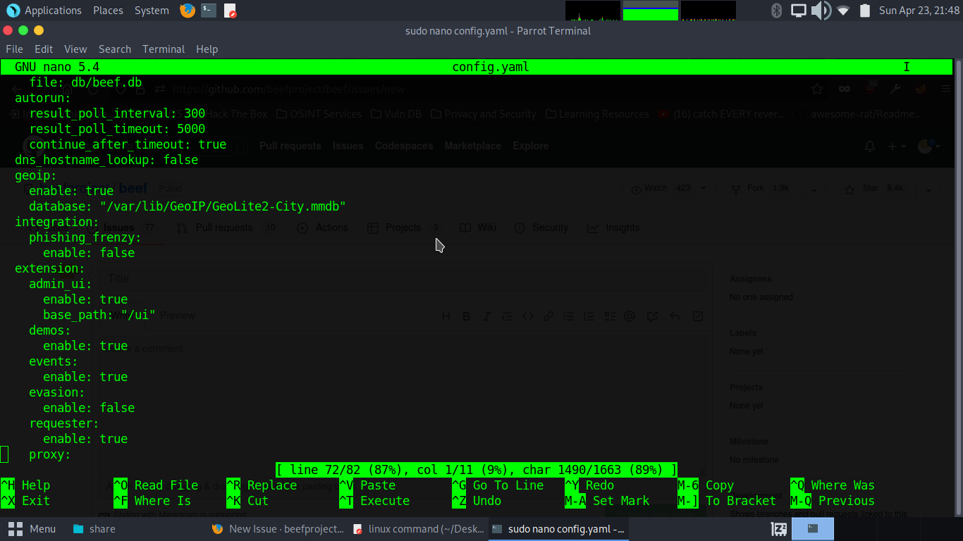 Question !! why #public: string has missing in Parrot OS???? (config.yaml) · Issue #2828 ...