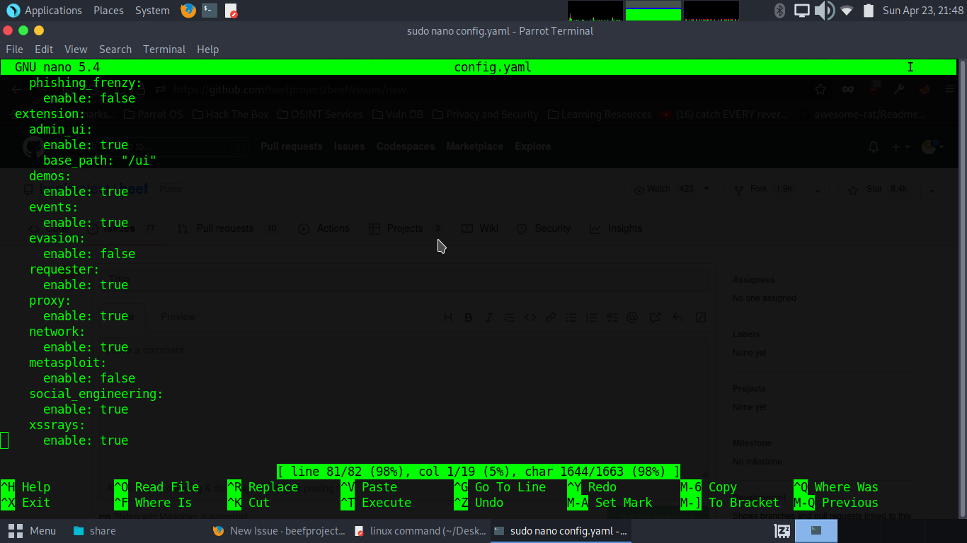 Question !! why #public: string has missing in Parrot OS???? (config.yaml) · Issue #2828 ...