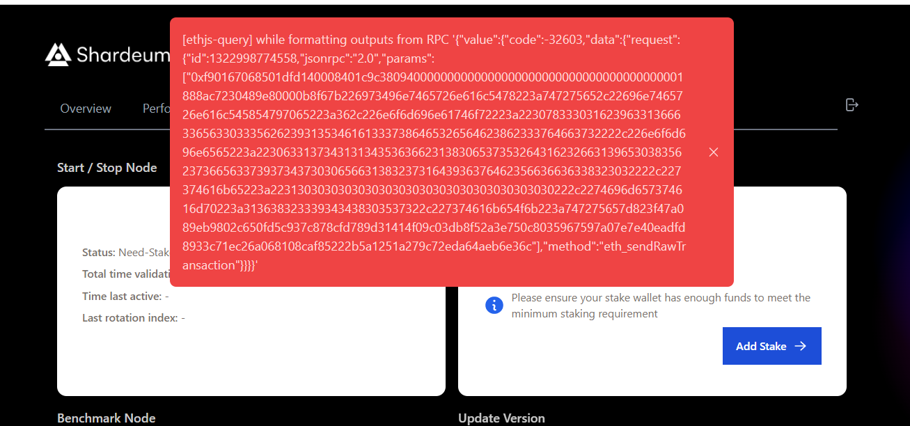 RPC Error `[ethjs-query] while formatting outputs from RPC "code":-32603, "id":6420567001889 ...