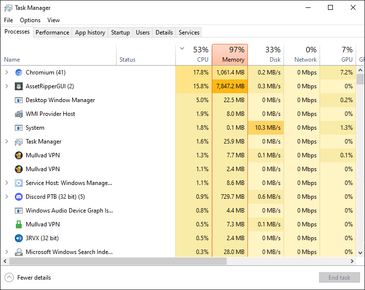 [Bug]: AssetRipper uses an unreasonable amount of RAM · Issue #370 · AssetRipper/AssetRipper ...