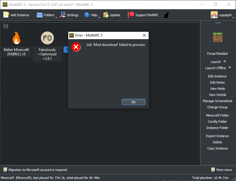 Unable to import v10.5 into MultiMC · Issue #385 · LunaPixelStudios/Better-MC · GitHub