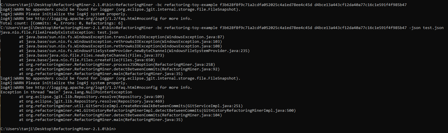 Unable to save results to json for -bc using command line · Issue #170 ...