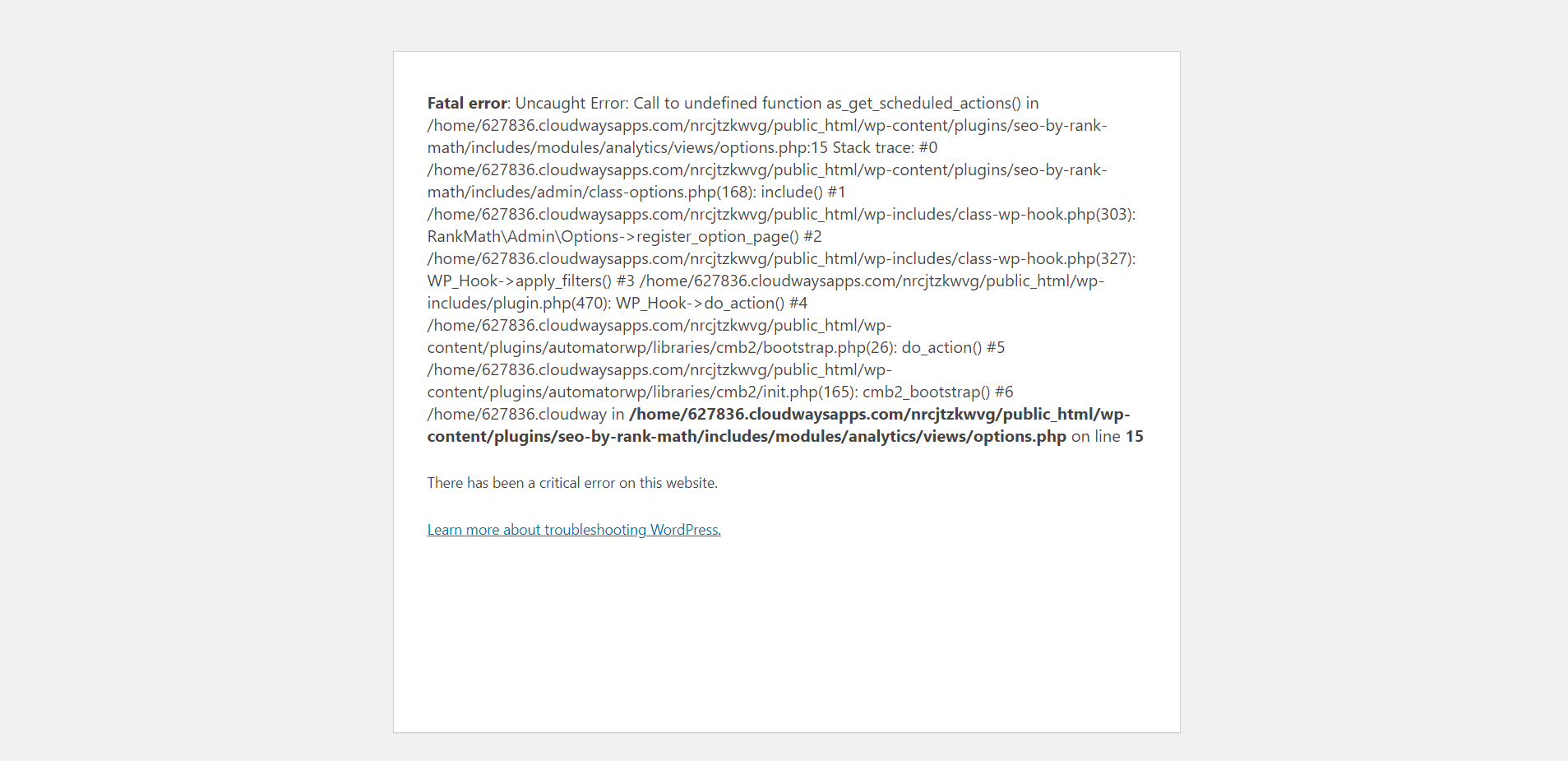 Call To Undefined Function As Next Scheduled Action · Issue 730 · Woocommerce Action