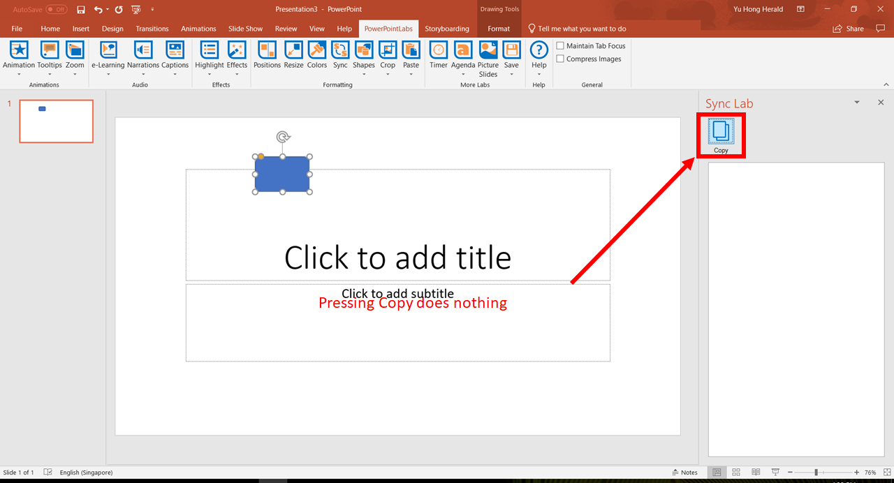 SyncLab: Dialog does not appear after closing presentation · Issue #1926 · PowerPointLabs ...