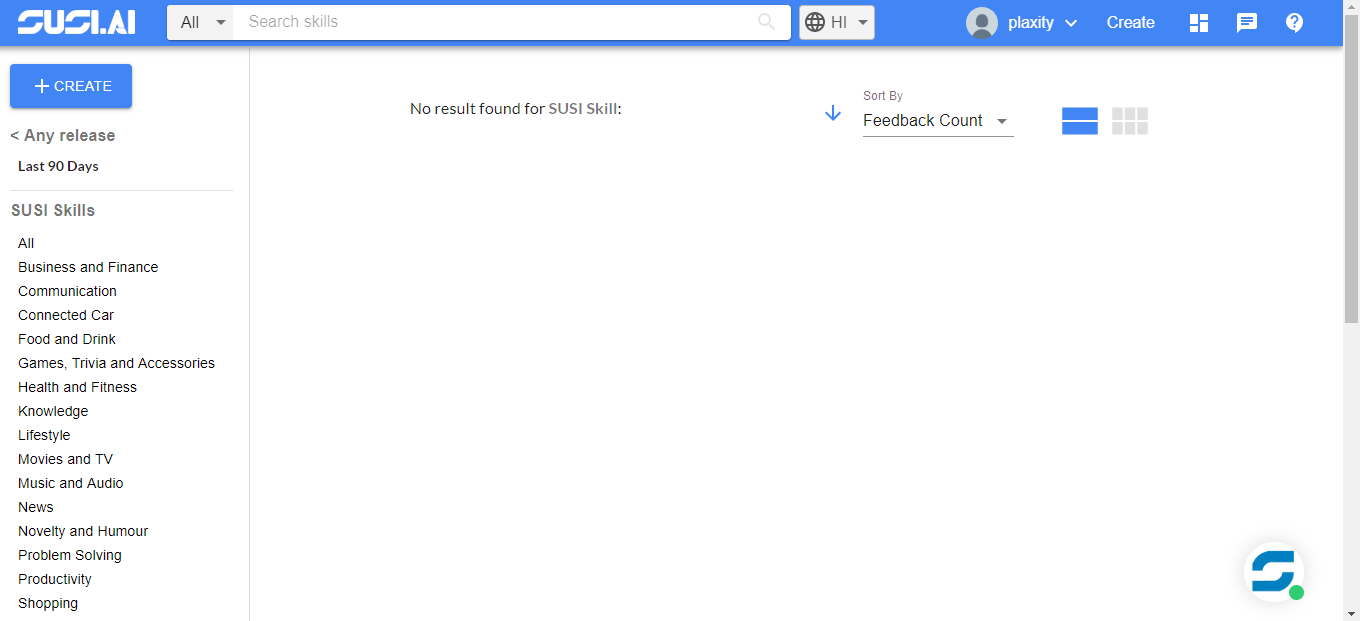 Hide Sort option when no skills are present · Issue #2825 · fossasia/susi.ai · GitHub