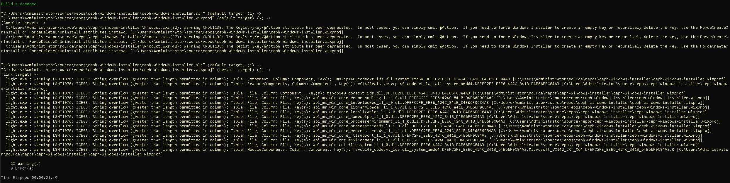missing dlls reported when installing from built msi installer · Issue #23 · cloudbase/ceph ...