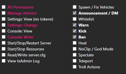 Admins can see all without perms. · Issue #404 · tabarra/txAdmin · GitHub