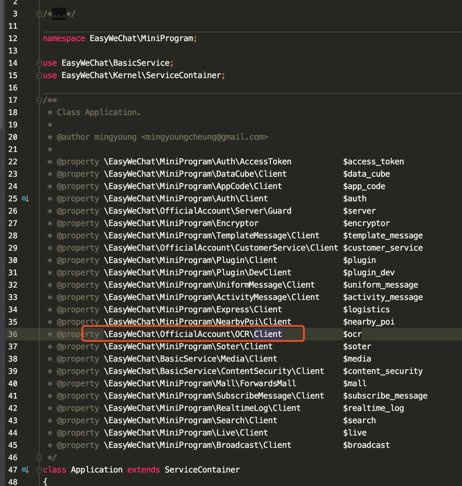ocr client 调用 身份查询时 方法错误 · Issue #1895 · w7corp/easywechat · GitHub