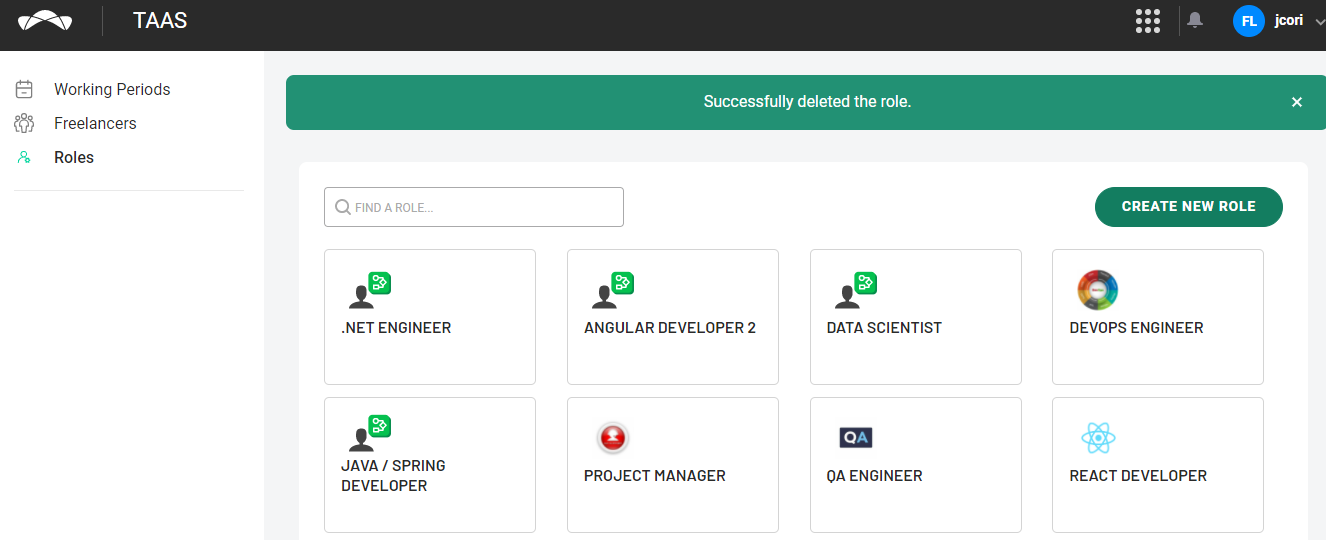 Ui Issue In The Successfully Deleted Message When Deleting A Role From Taas Admin · Issue 105