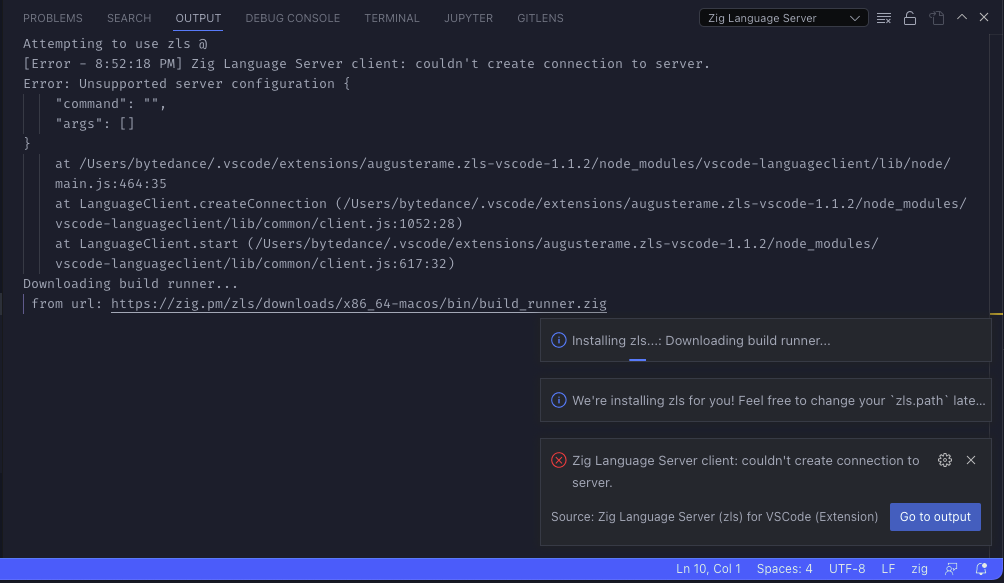 zls installation failed because of broken url · Issue #51 · zigtools/zls-vscode · GitHub