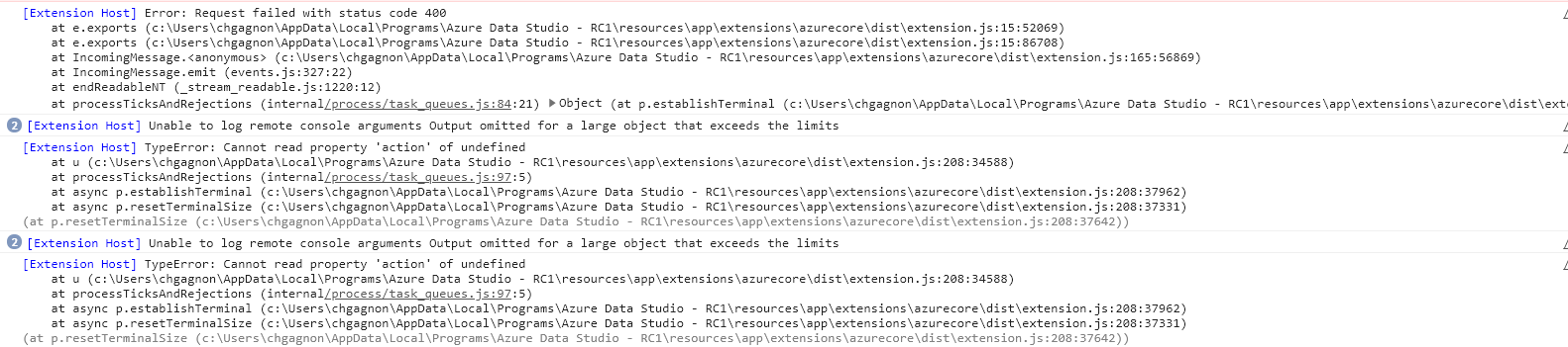 Cloud Shell (PowerShell) is broken · Issue #15441 · microsoft/azuredatastudio · GitHub