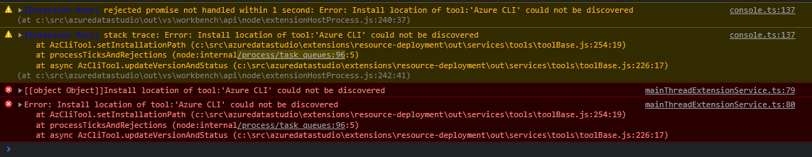 Install Location Of Tool Azure Cli Could Not Be Found Error On Startup · Issue 20894