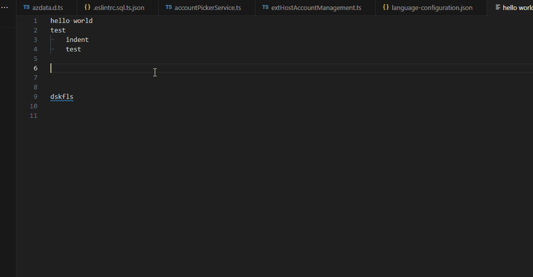 Folding incorrectly includes trailing blank lines · Issue #23167 · microsoft/azuredatastudio ...