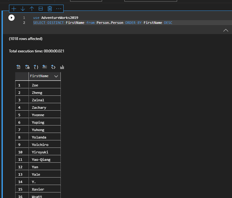 Incorrect sorting in notebook result · Issue #24072 · microsoft/azuredatastudio · GitHub