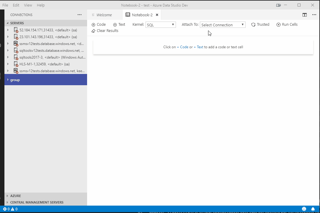 Connect in Query editor / Notebook automatically adds to the Servers list · Issue #5769 ...