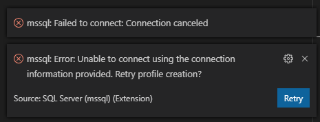 Attempting to create connection while existing connection is being made ...