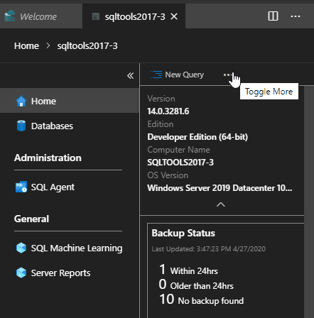 Overflow toolbar menu disappearing · Issue #10181 · microsoft/azuredatastudio · GitHub