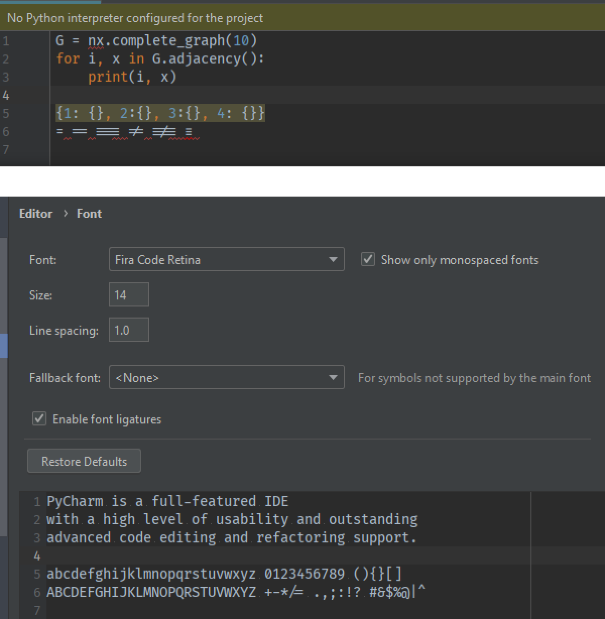 Curly Brackets odd at different font sizes. · Issue #746 · tonsky/FiraCode · GitHub