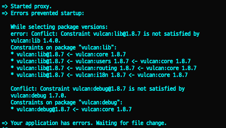 Conflict: Constraint vulcan:lib@1.8.6 is not satisfied by vulcan:lib 1.4.0 · Issue #1854 ...