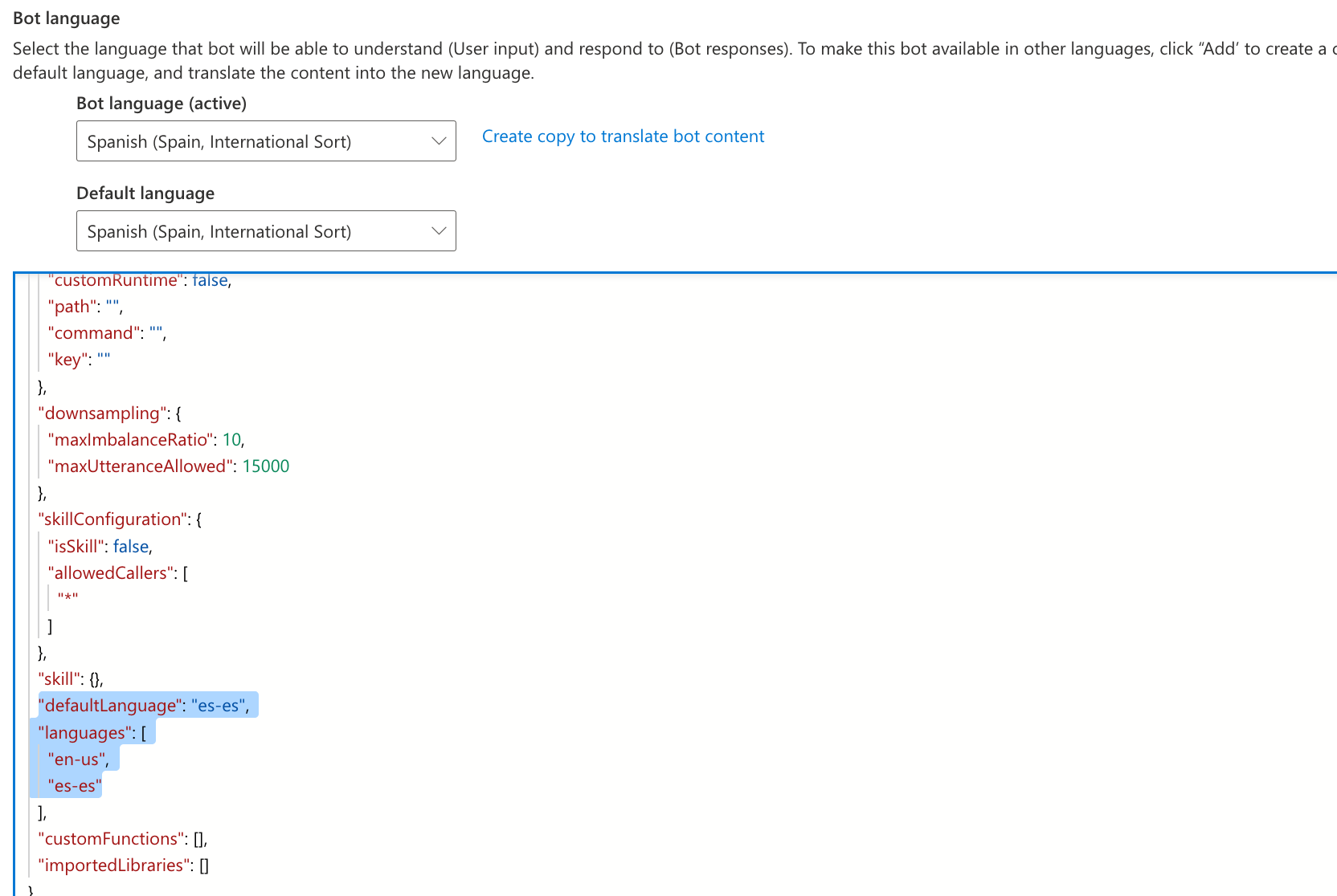 How to configure Composer to publish LUIS recognizer in Spanish · Issue #5038 · microsoft ...