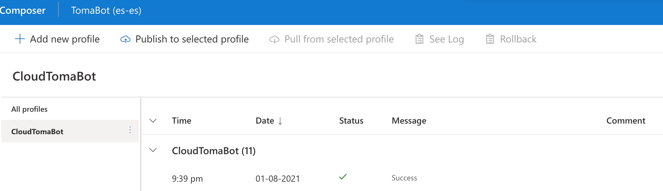 Bot Composer Deployed To Azure Always Get Object Reference Not Set To An Instance Of An Object
