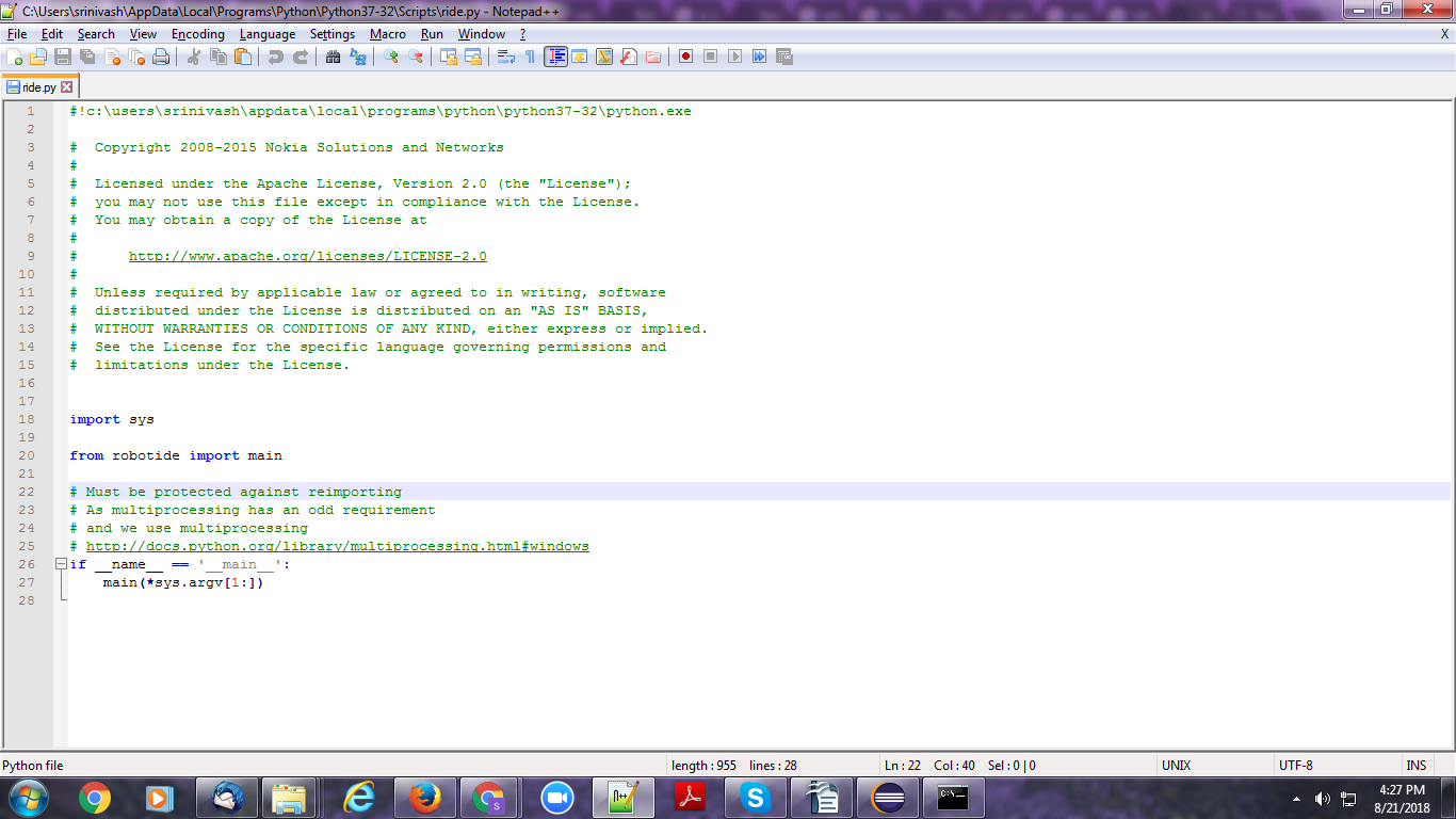 Ride Py Not Working · Issue 1642 · Robotframework Ride · Github